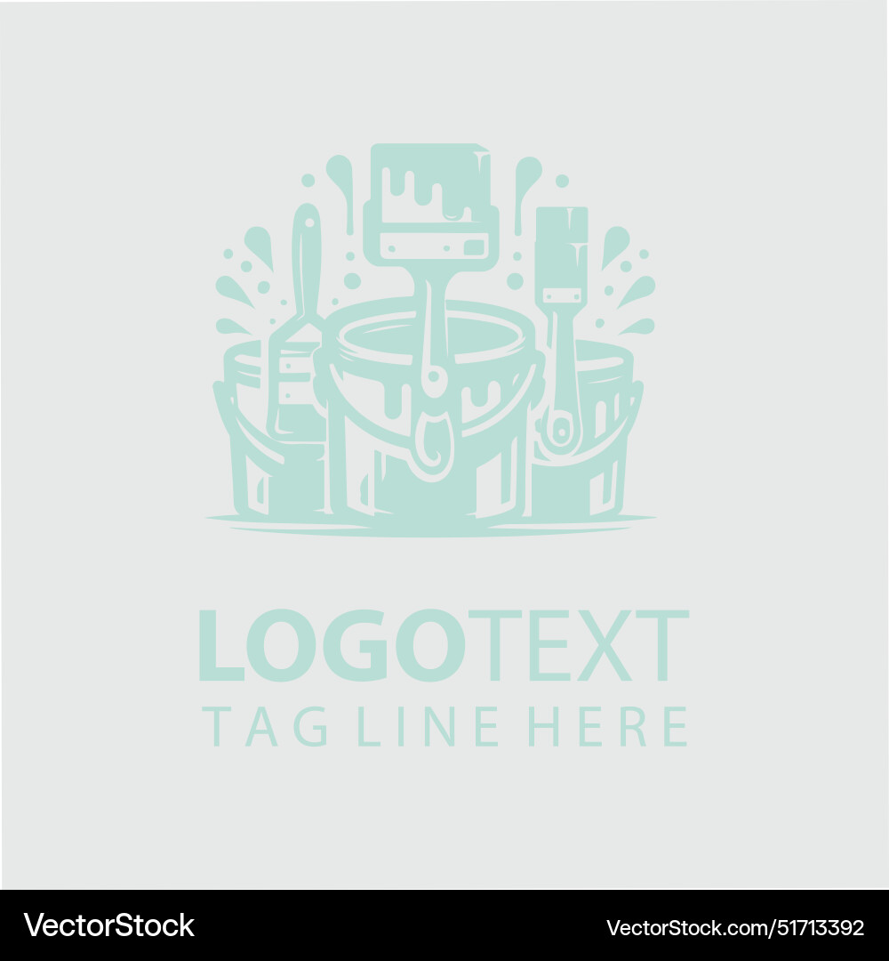 Paint logo Royalty Free Vector Image - VectorStock