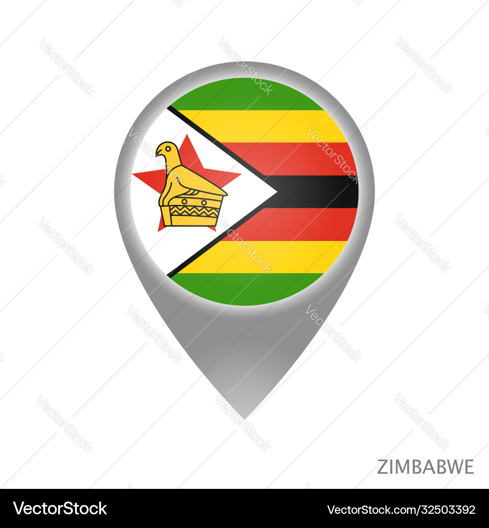 Zimbabwe point Royalty Free Vector Image - VectorStock