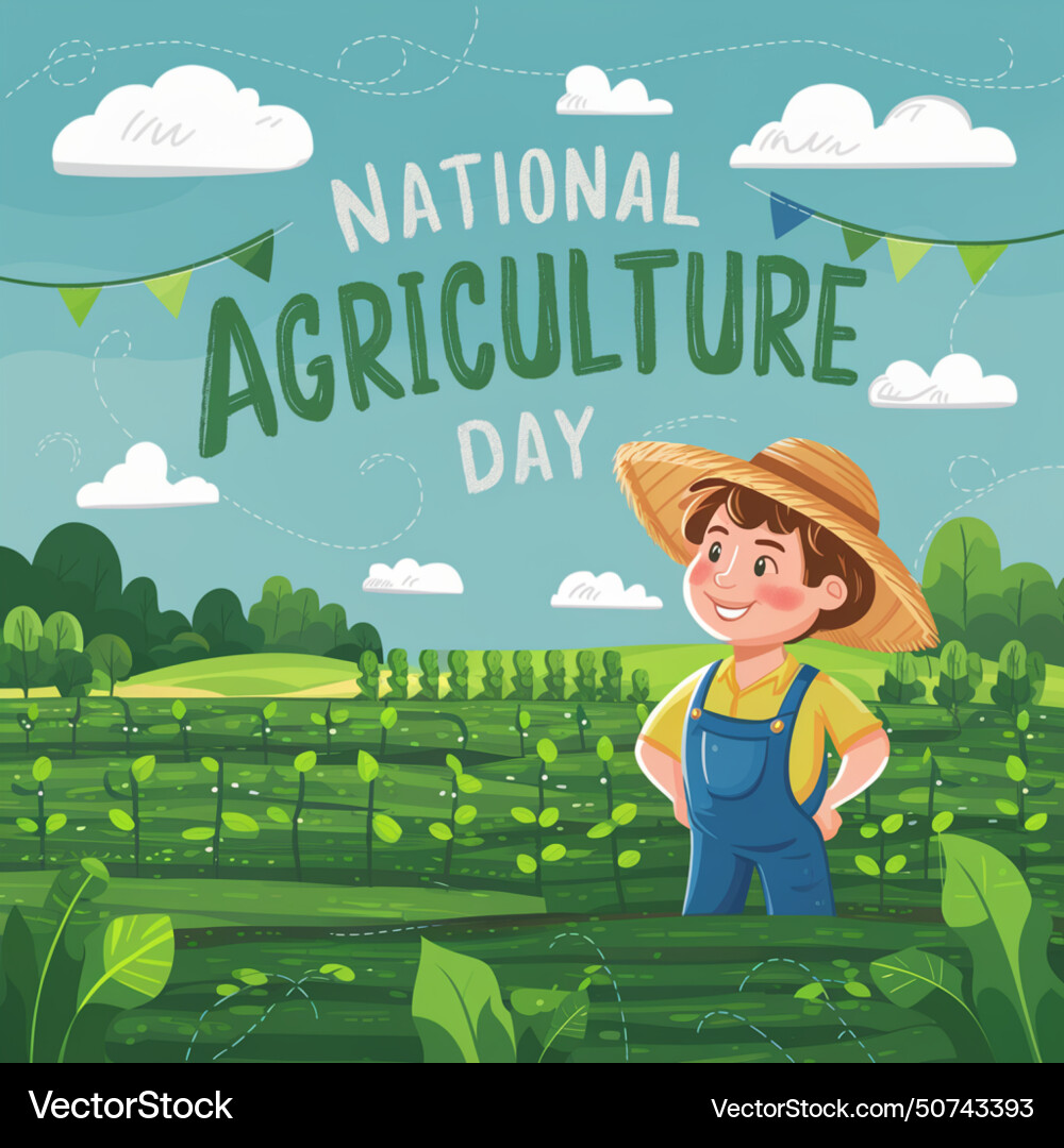 Agriculture farmer day design national Royalty Free Vector