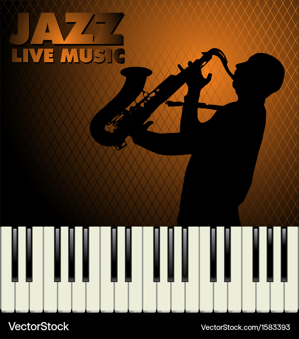 Jazz background Royalty Free Vector Image - VectorStock