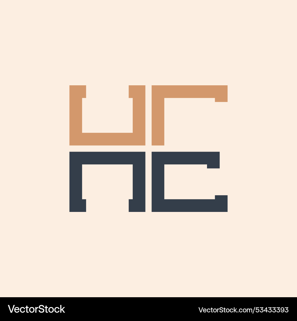 Modern he letter logo design creative Royalty Free Vector