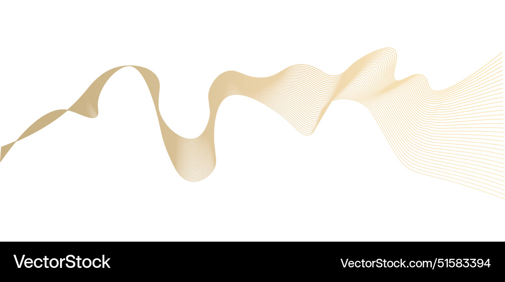 Abstract wavy lines flowing smooth curve Vector Image
