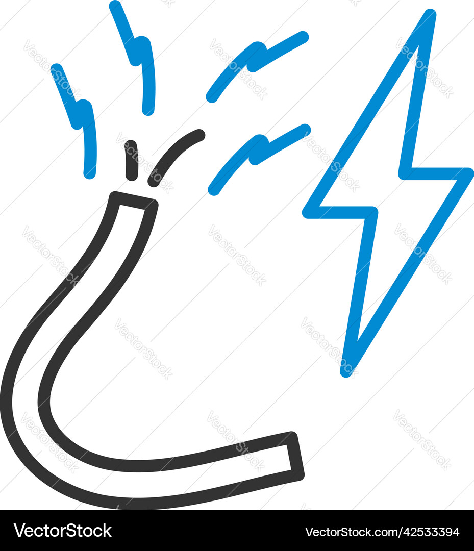 Icon of wire Royalty Free Vector Image - VectorStock