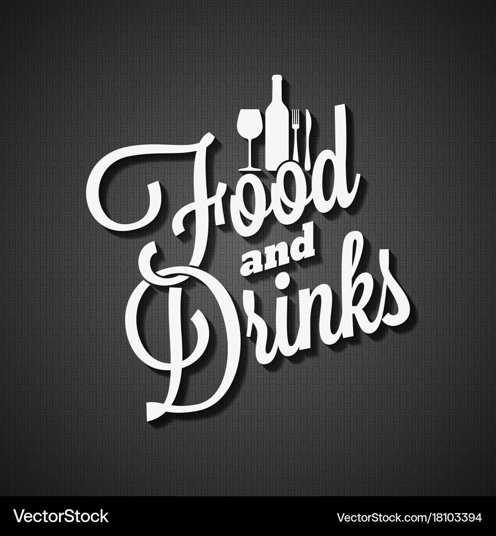 Vintage Food & Drink Menu Background Vector Image