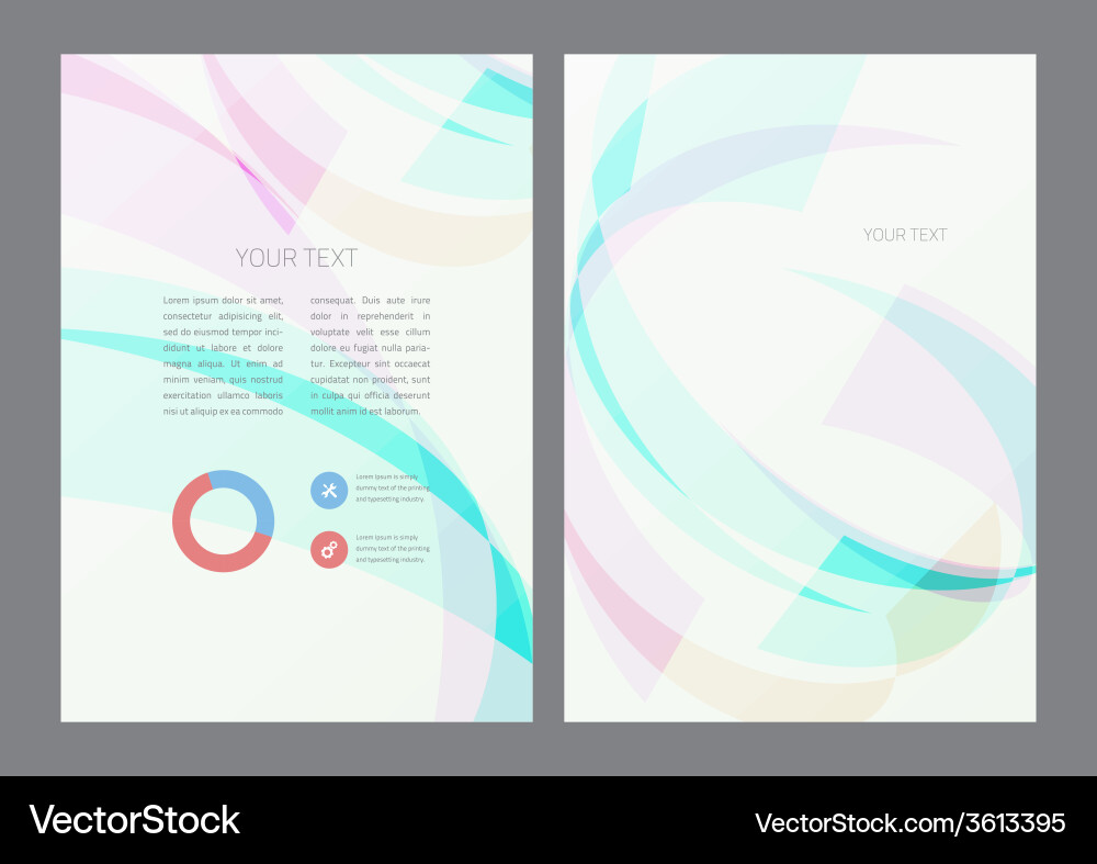 Flyer design template Royalty Free Vector Image