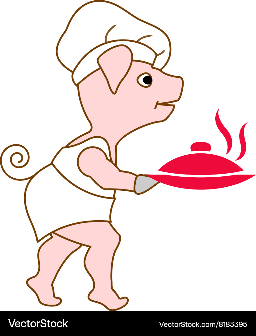 Pig-chef Royalty Free Vector Image - VectorStock