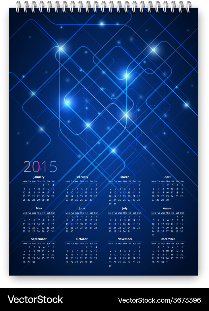 Future calendar Royalty Free Vector Image - VectorStock