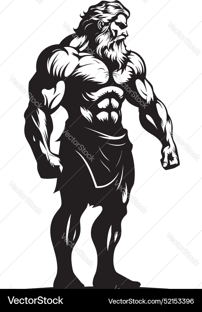 Legendary warrior hercules symbolic design Vector Image