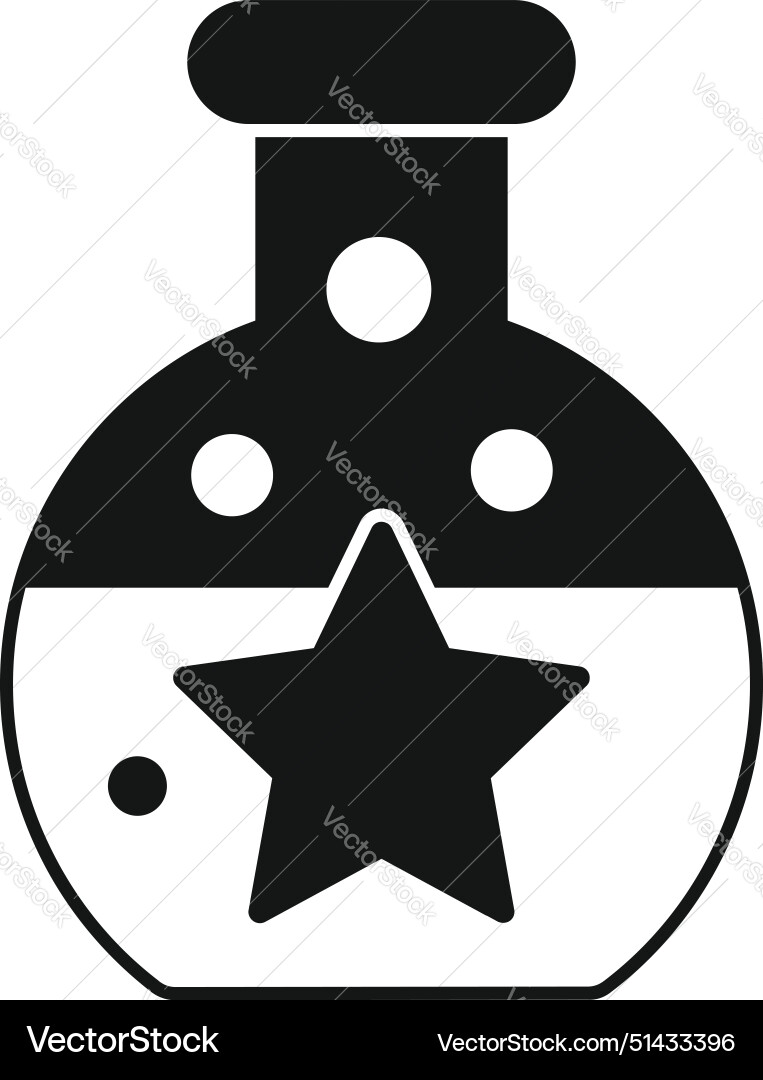 Magic potion bottle icon Royalty Free Vector Image
