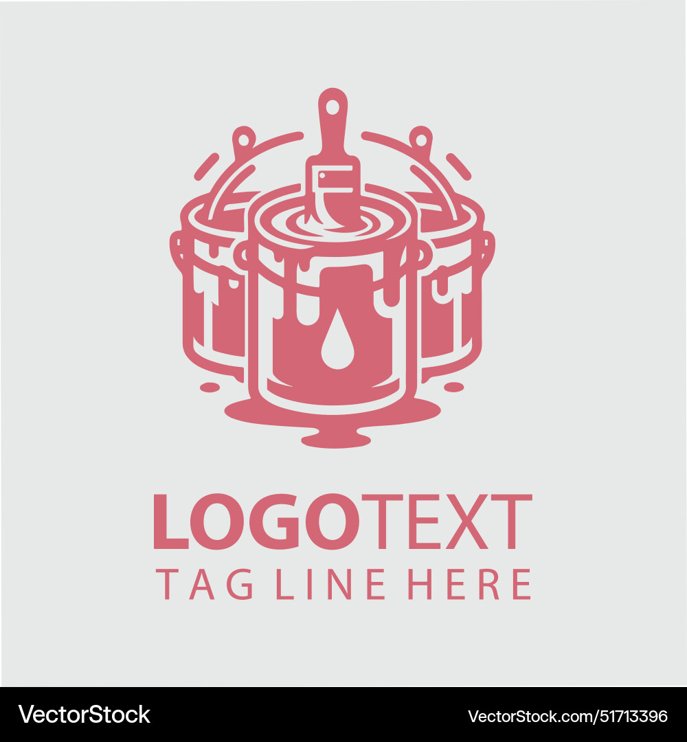 Paint logo Royalty Free Vector Image - VectorStock
