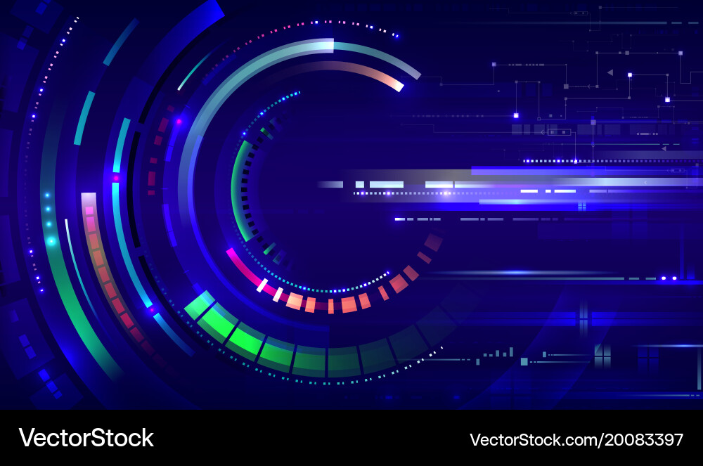Blue tech background Royalty Free Vector Image