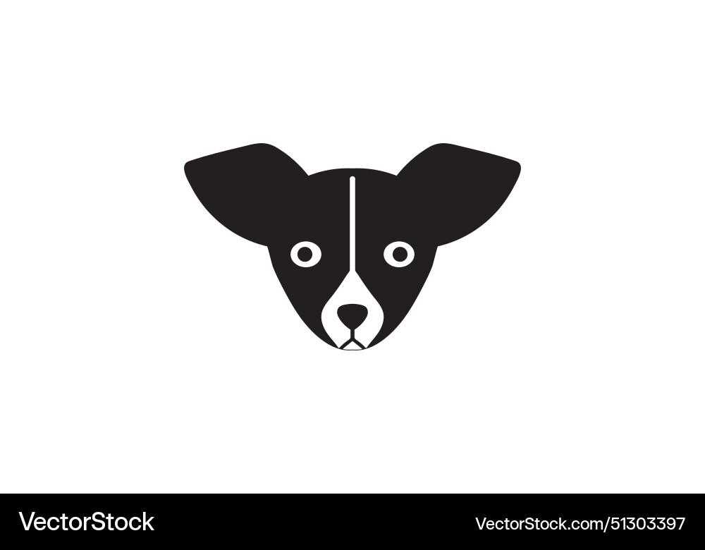 Minimal style basenji dog icon design Royalty Free Vector
