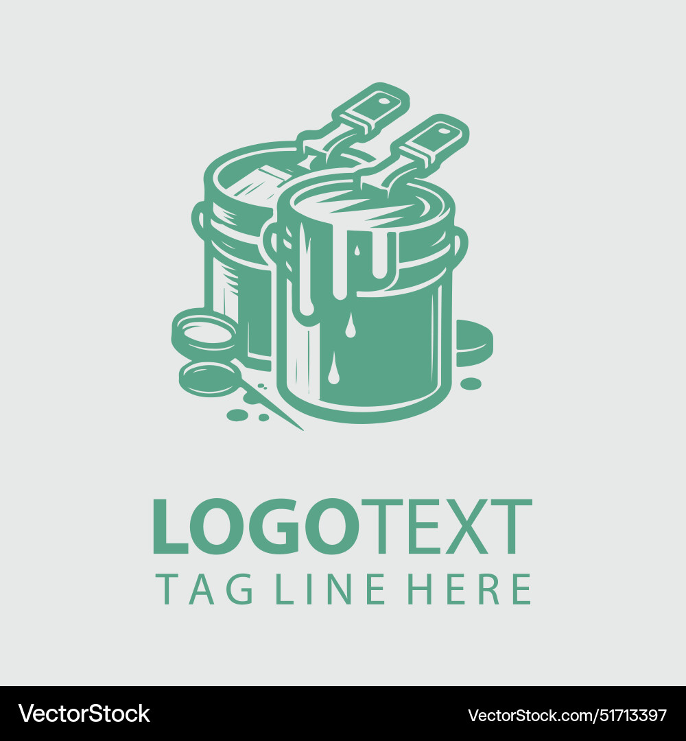 Paint logo Royalty Free Vector Image - VectorStock