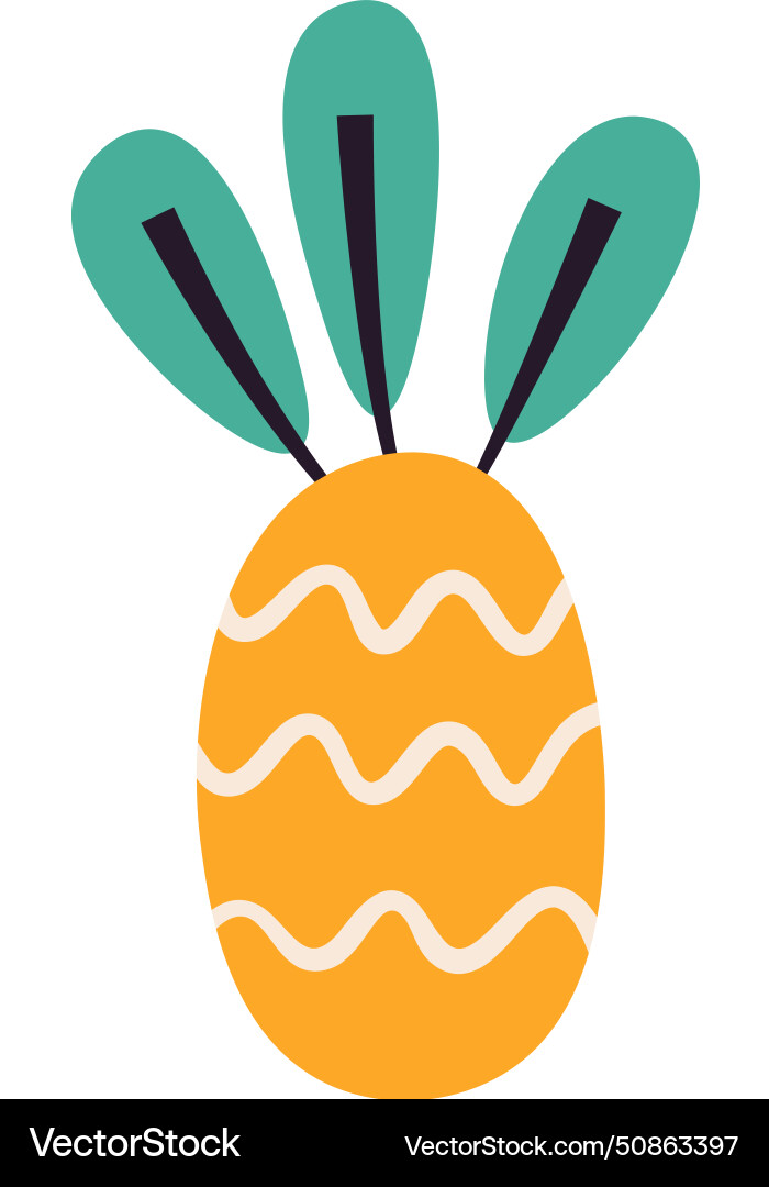 Pineapple abstract fruit Royalty Free Vector Image