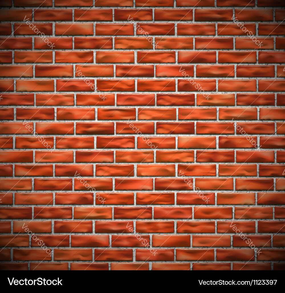 Red brick wall Royalty Free Vector Image - VectorStock
