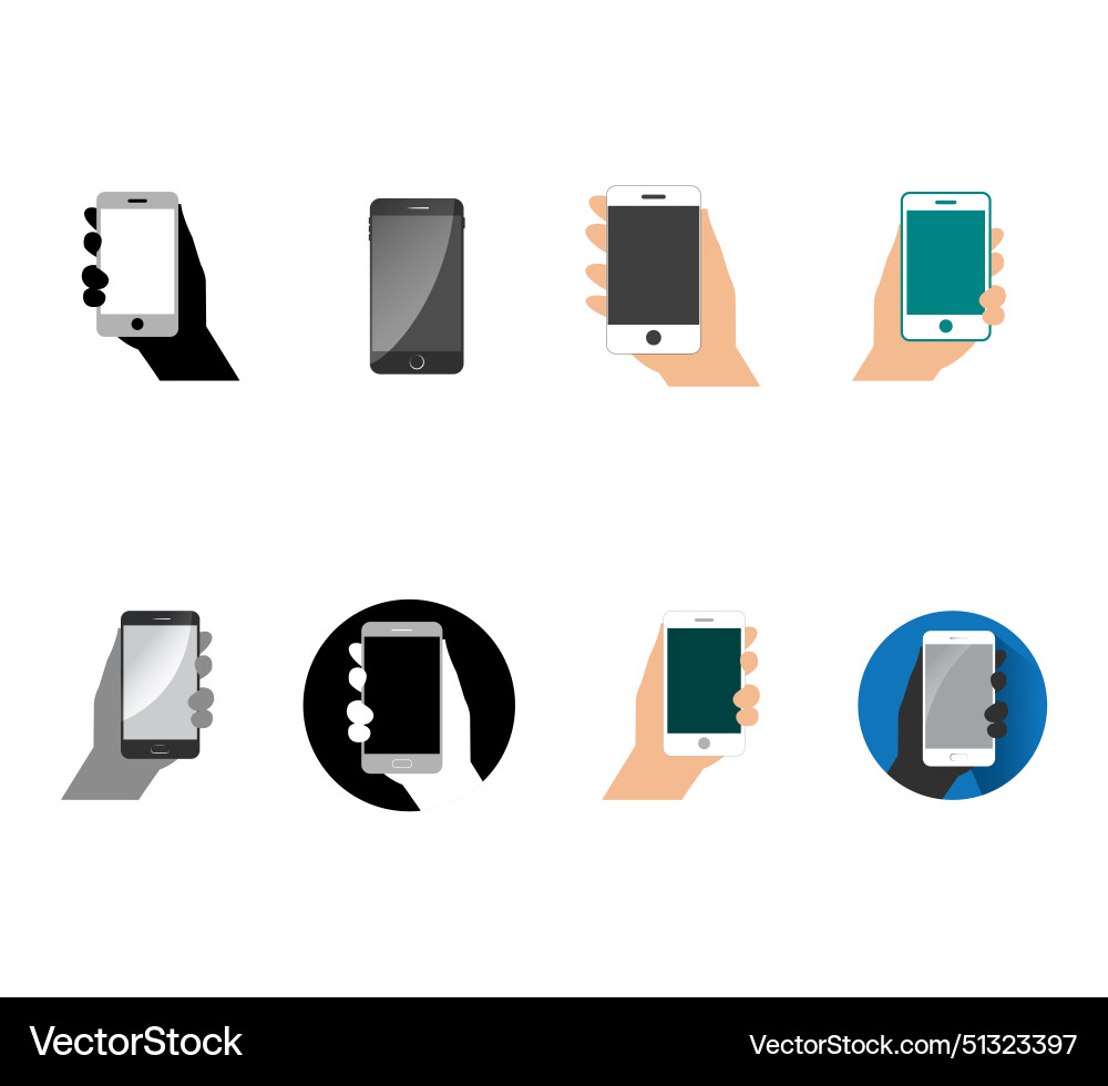 Smartphone icon mobile phone symbol for your web Vector Image