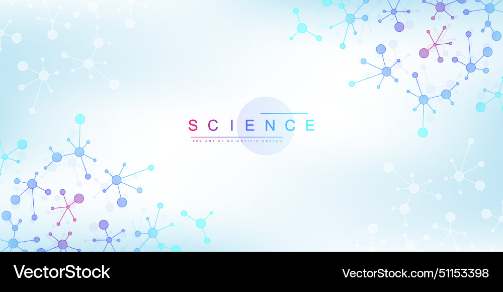 Dna abstract background structure for science Vector Image