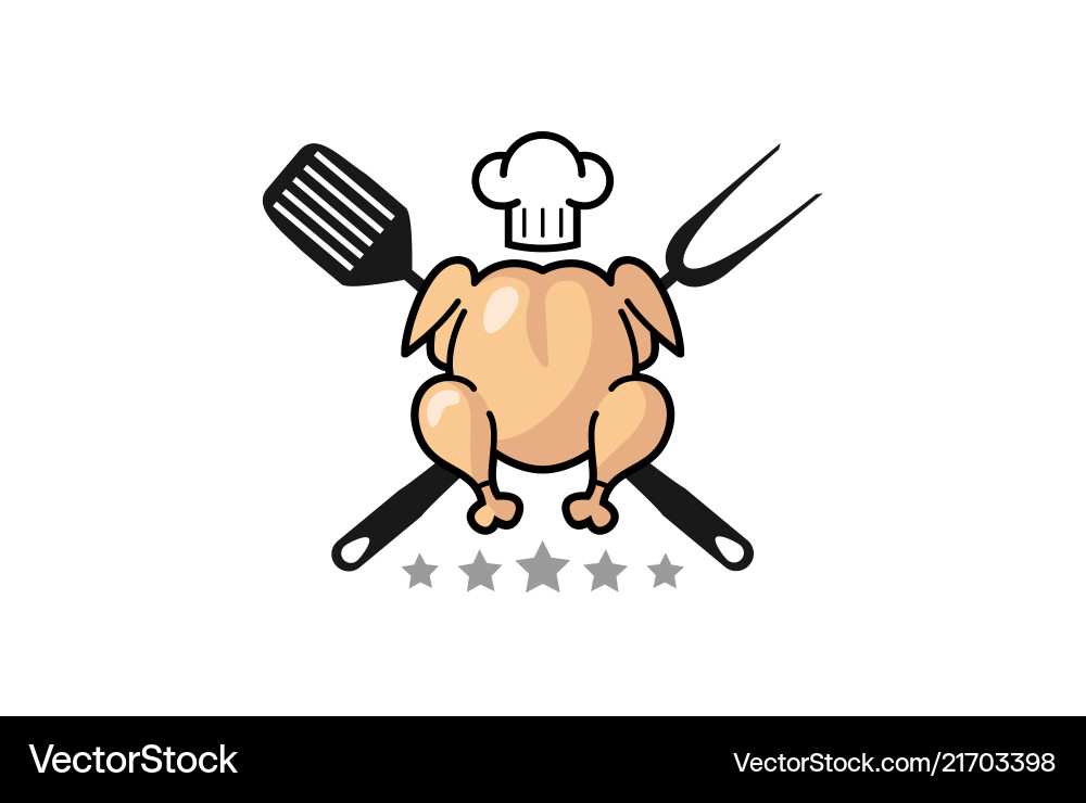 Fresh chicken logo Royalty Free Vector Image - VectorStock