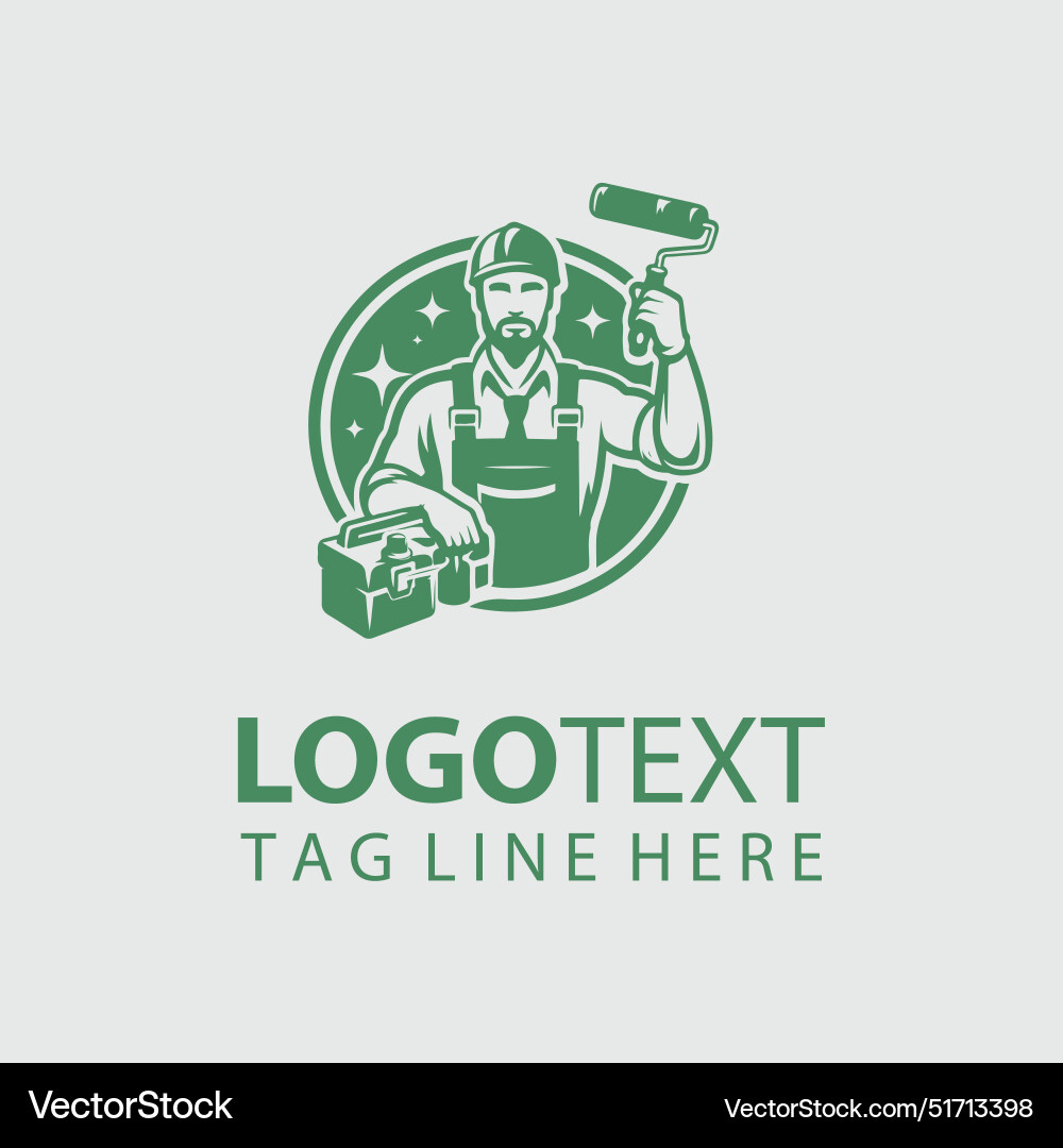 Paint logo Royalty Free Vector Image - VectorStock