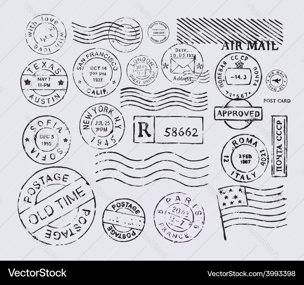 Cancelled Stamp Vector Images (over 9,700)