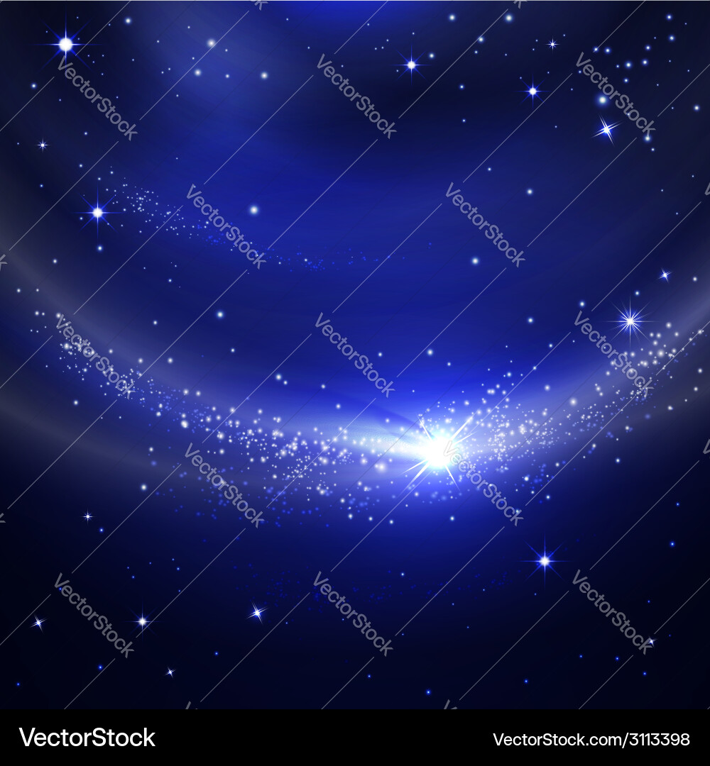 Starry sky Royalty Free Vector Image - VectorStock