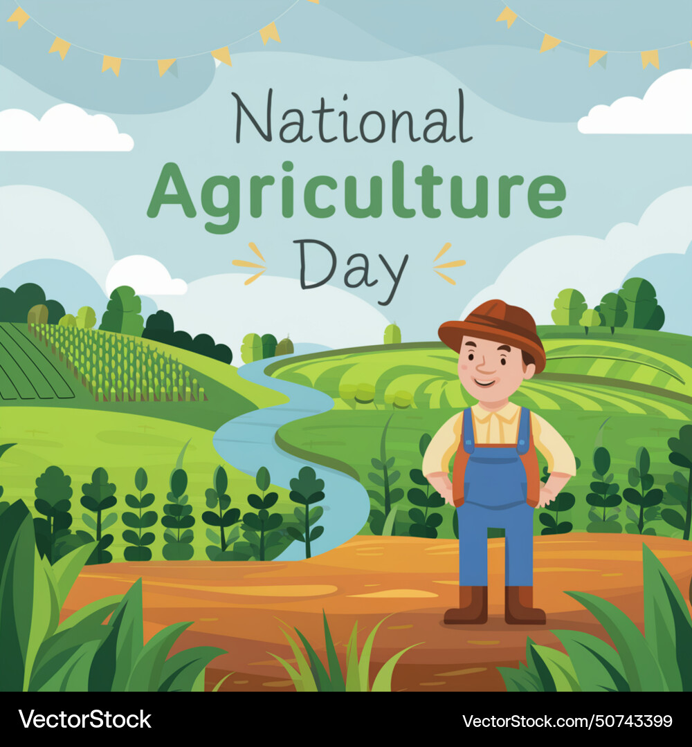 Agriculture farmer day design national Royalty Free Vector