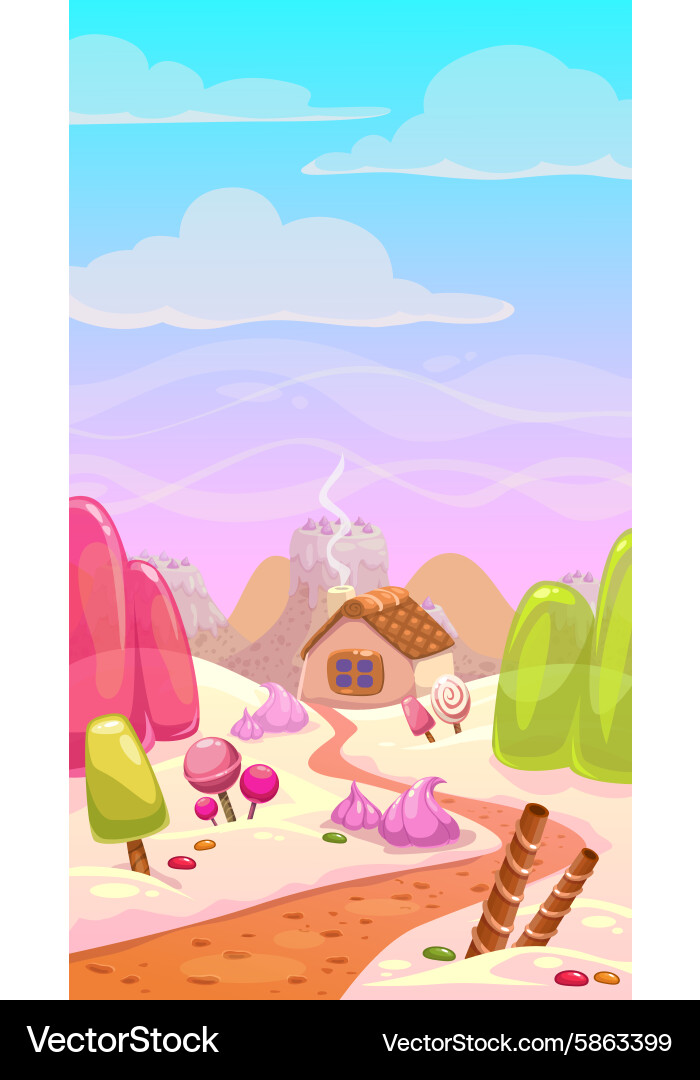 Candy world Royalty Free Vector Image - VectorStock