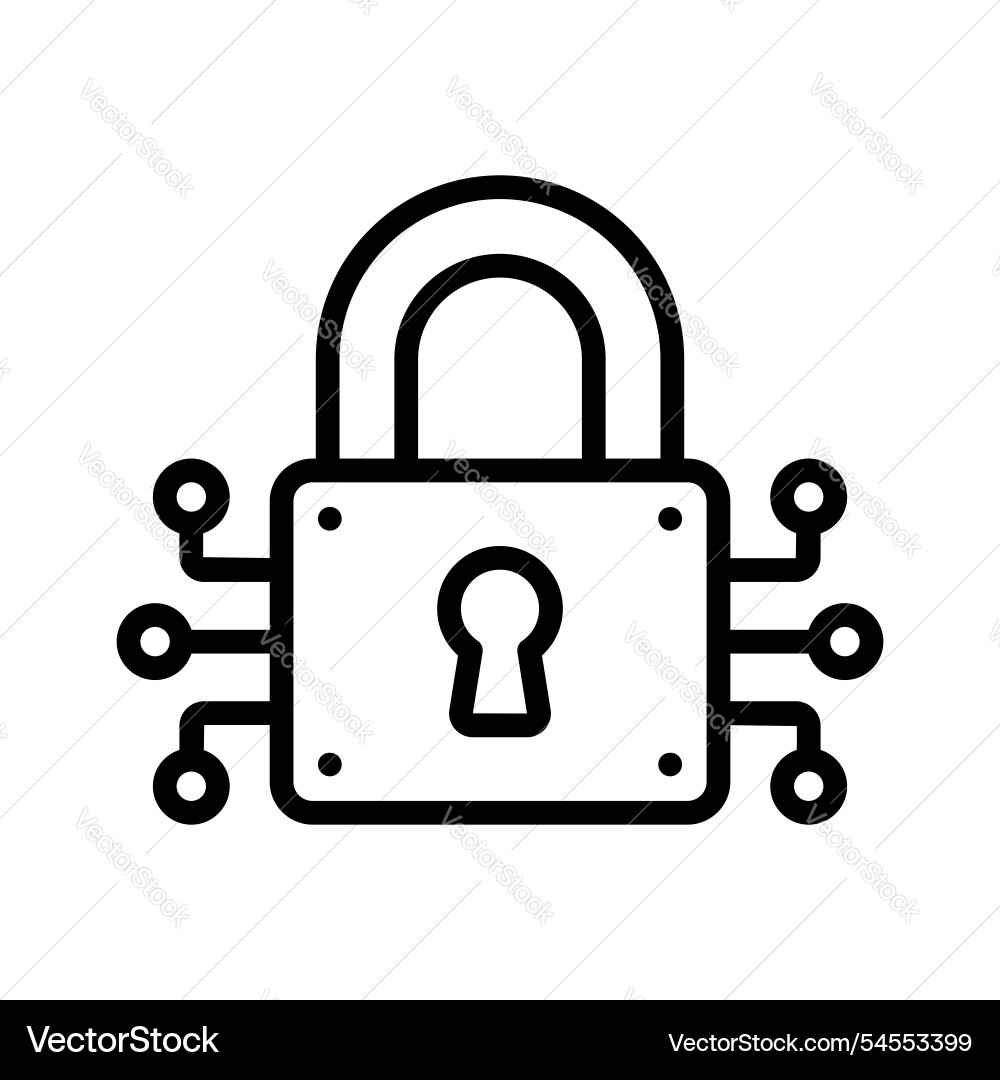 Digital Security Shield Royalty Free Vector Image
