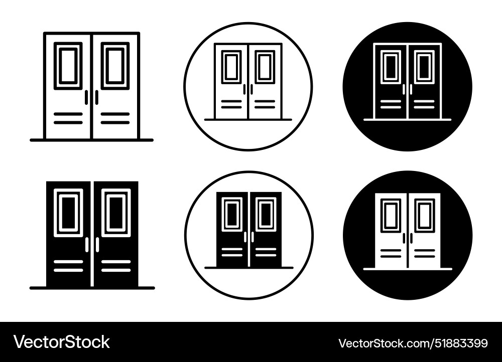 Entrance door icon Royalty Free Vector Image - VectorStock