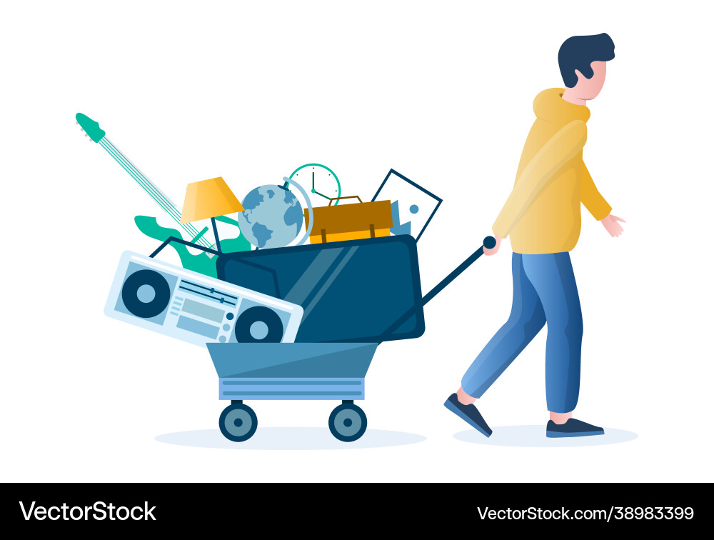 Shopping Cart Pull Vector Images (69)