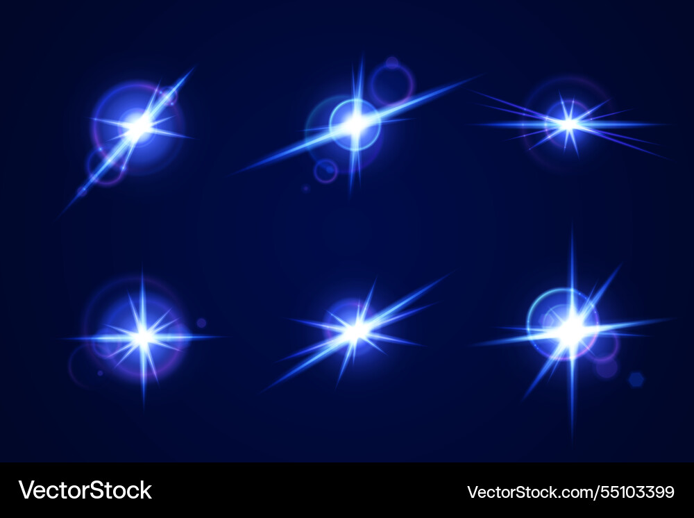 Glint glare collection with bright luminous effect