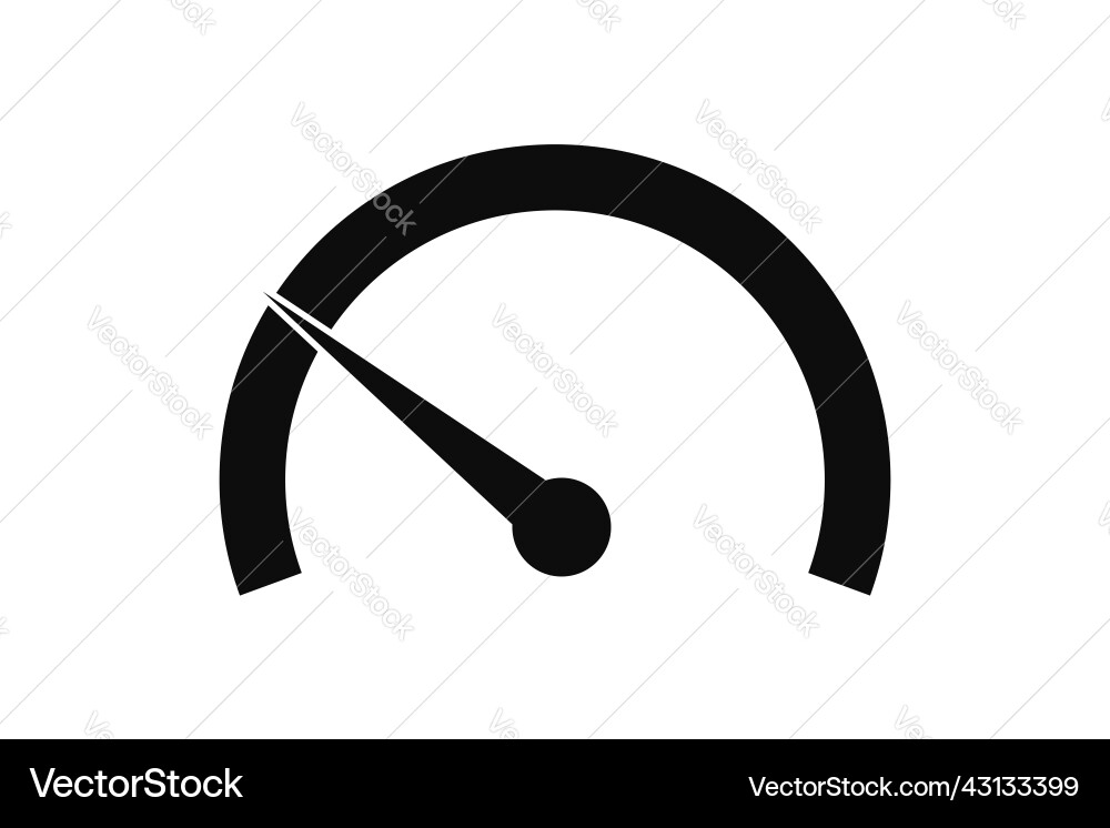 Speedometer icon speed meter gauge Royalty Free Vector Image