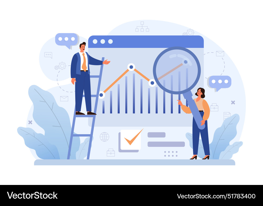 Business processes optimization productive Vector Image