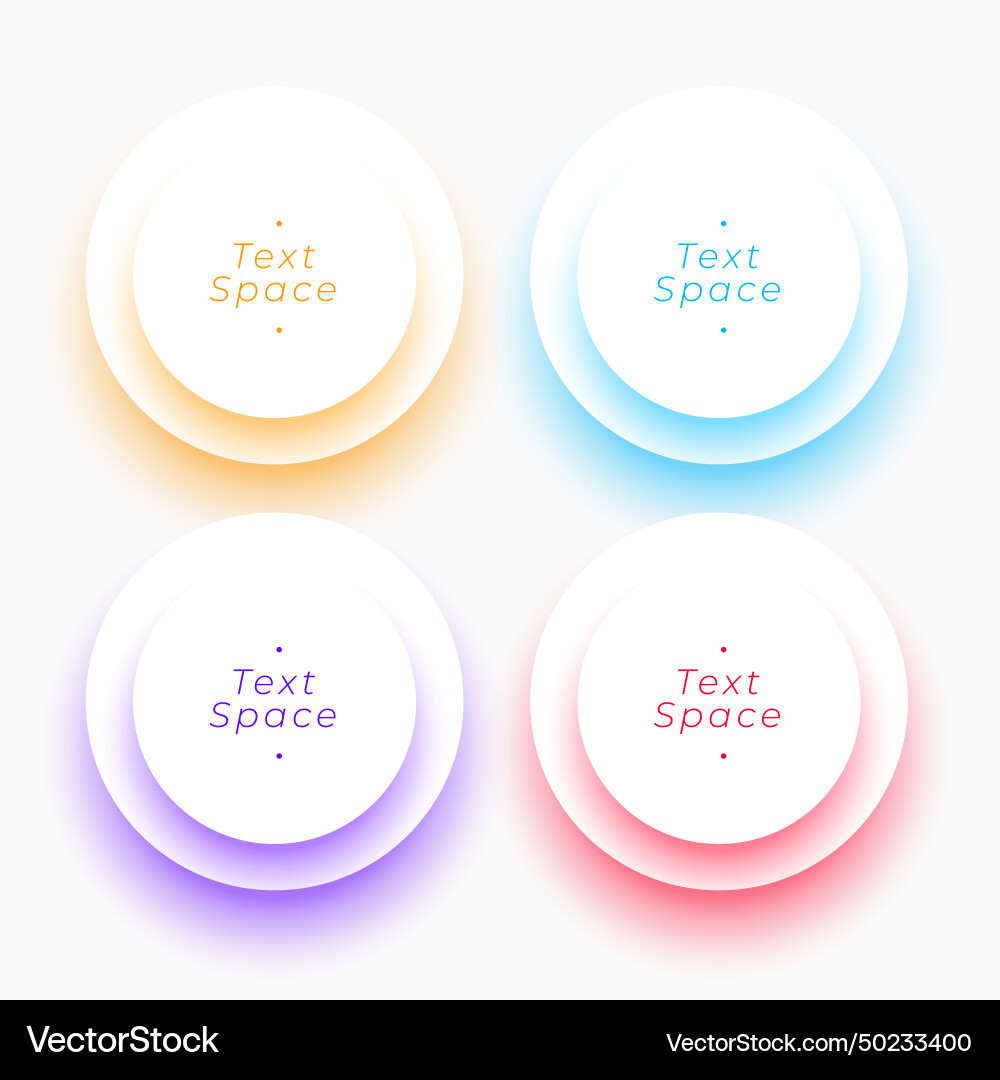 Collection of modern circular shape frame Vector Image