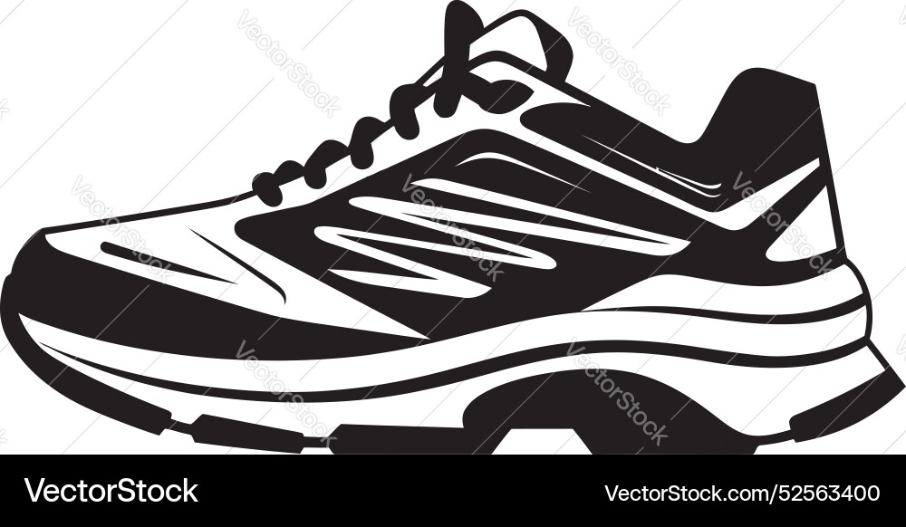 Gothic groundbreaker sophisticated shoe element Vector Image