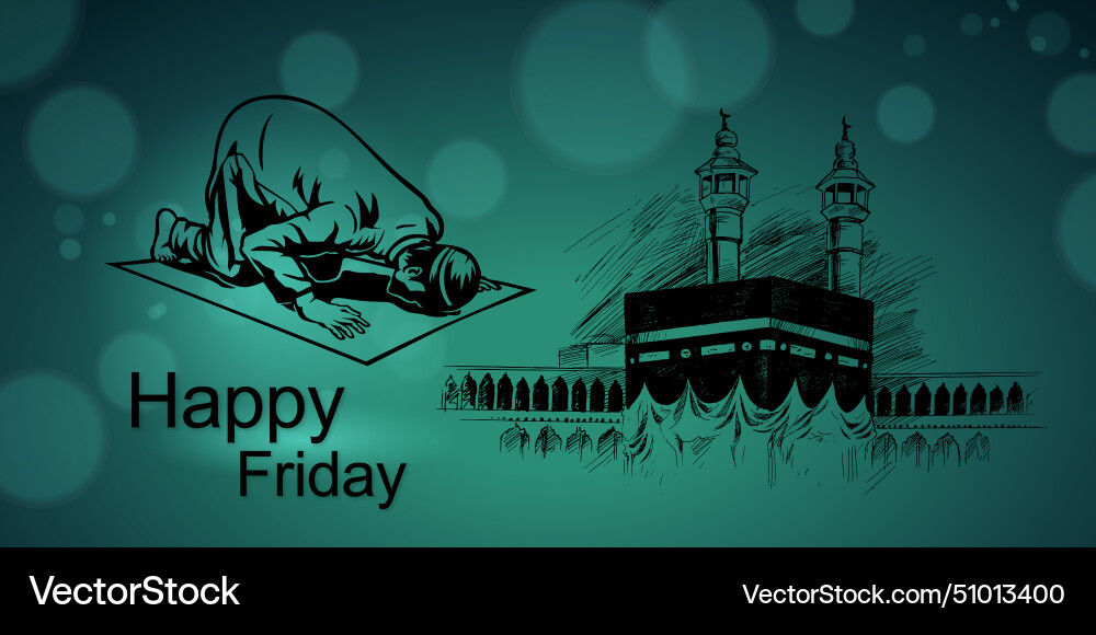 Happy friday week day art image Royalty Free Vector Image