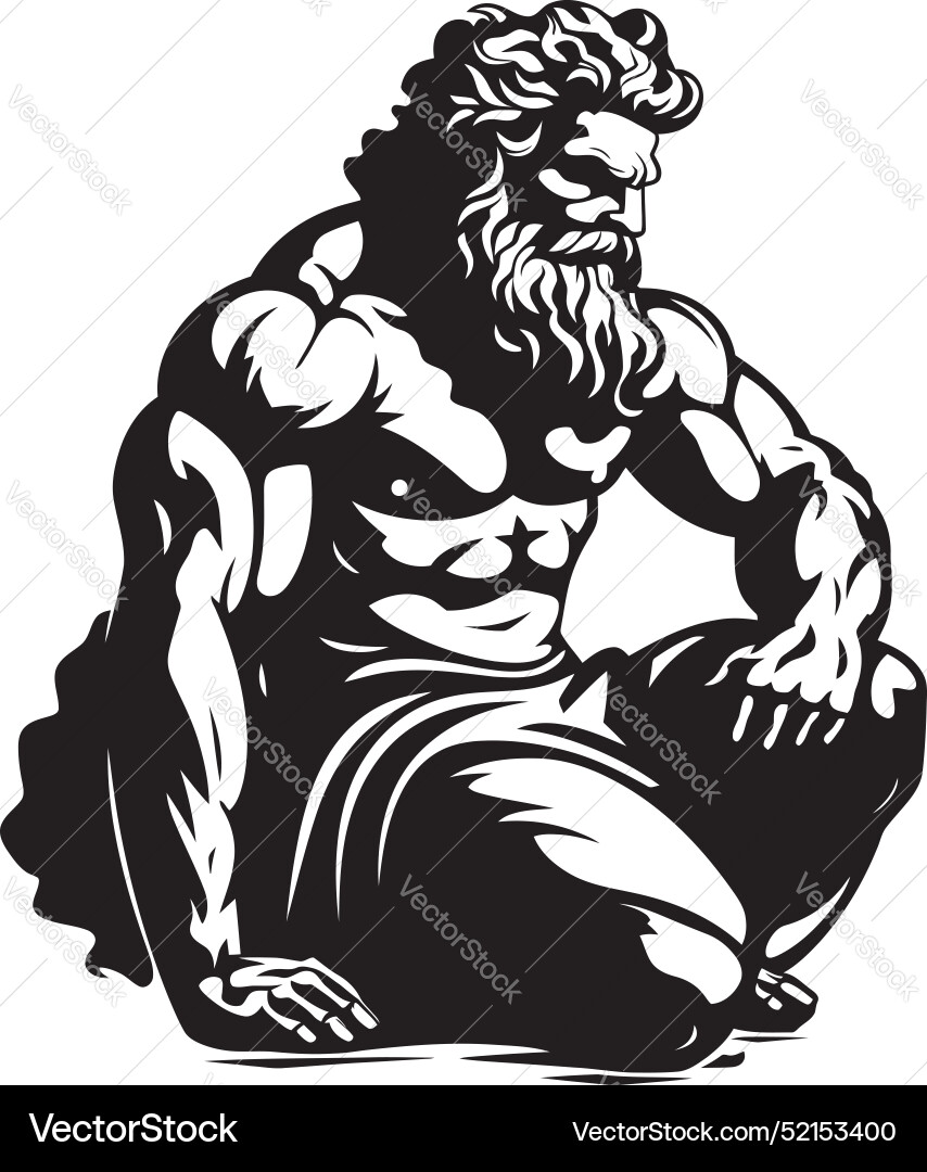 Heroic legacy ancient hero emblem icon Royalty Free Vector