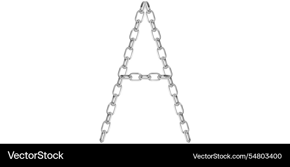 Realistic alphabet chain letter Royalty Free Vector Image