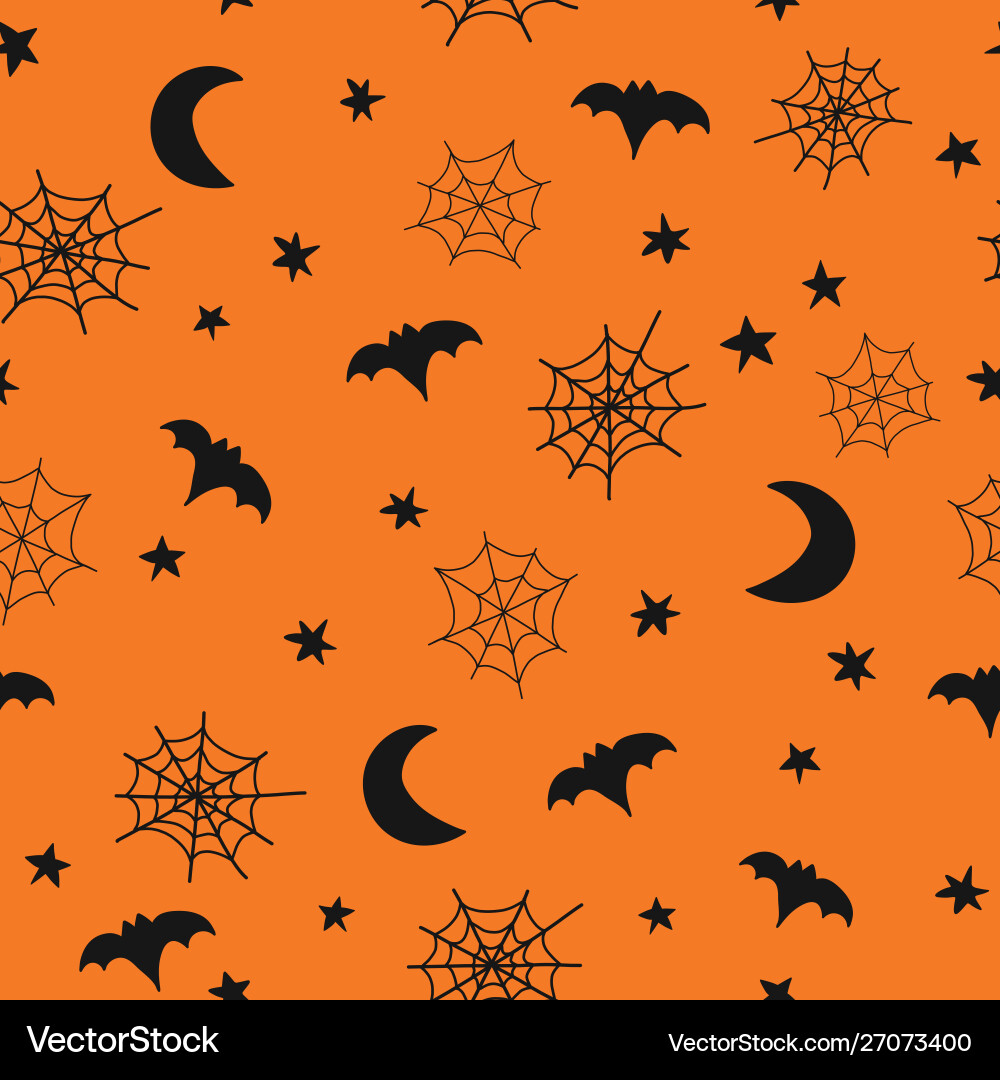 Seamless halloween background pattern Royalty Free Vector