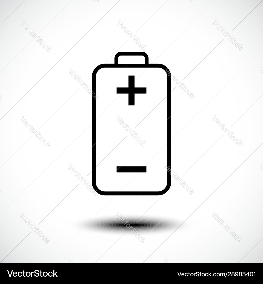 Battery line icon Royalty Free Vector Image - VectorStock