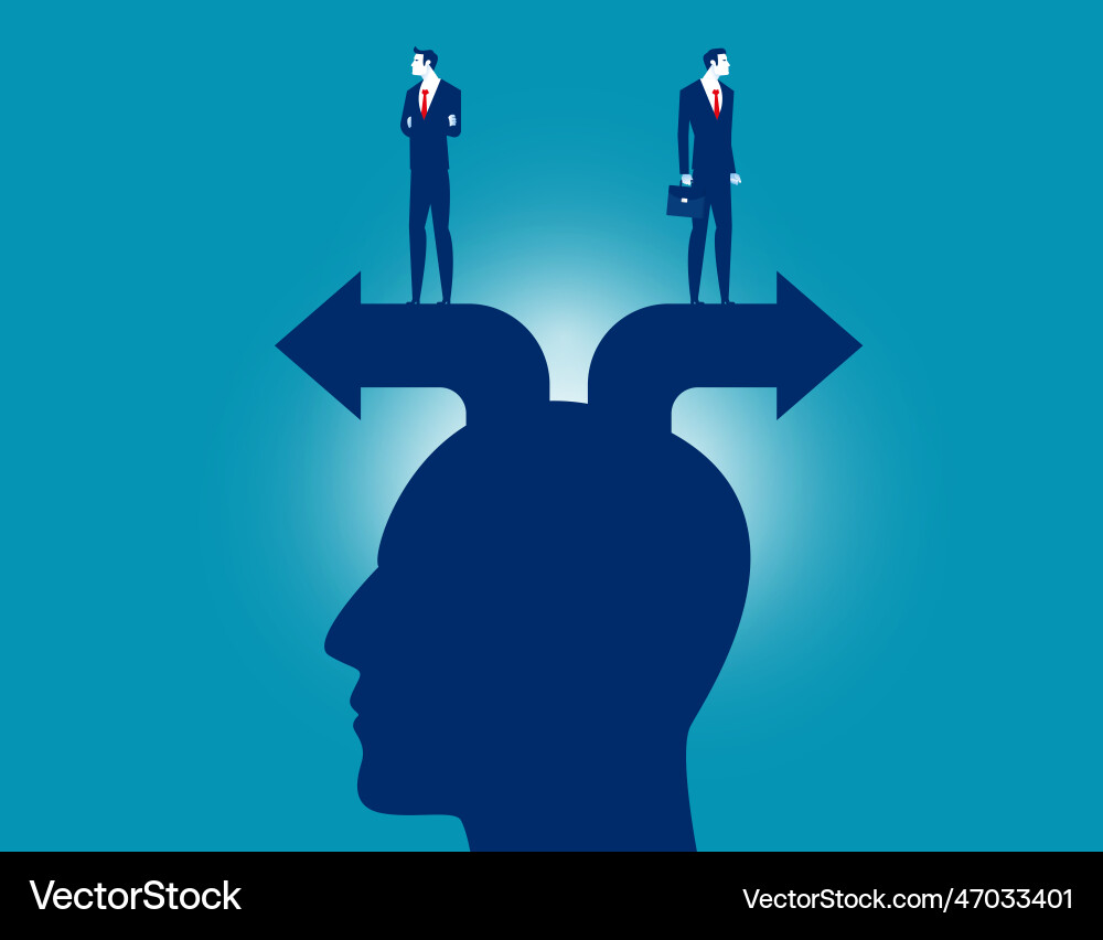 Business team and direction arrows Royalty Free Vector Image