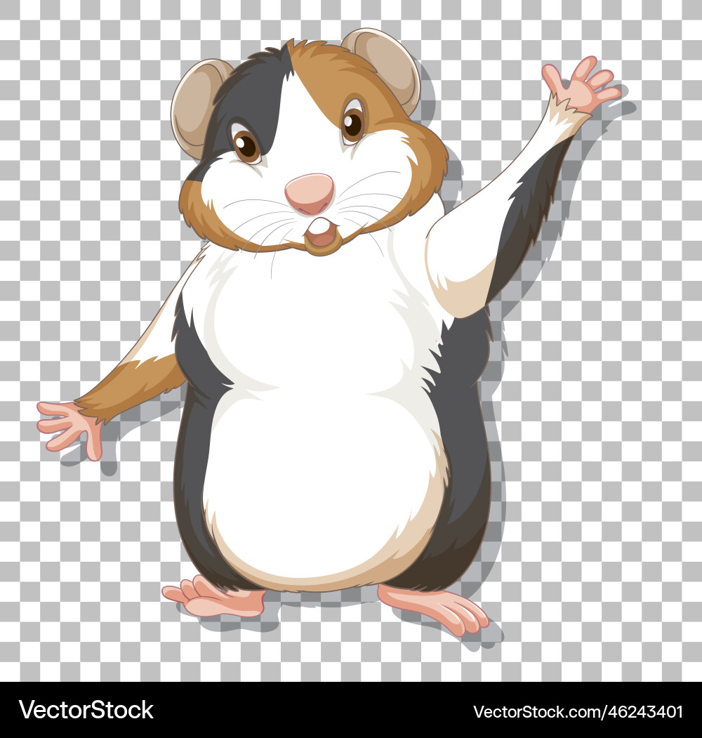 Hamster in cartoon style Royalty Free Vector Image