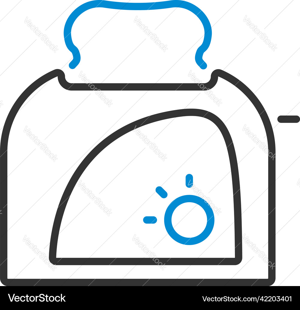 Kitchen toaster icon Royalty Free Vector Image