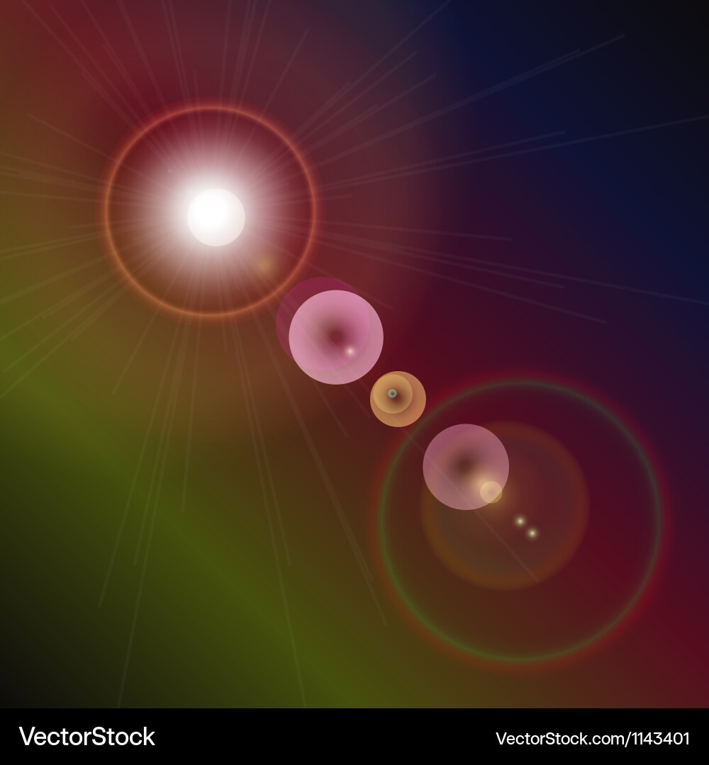 Light flare Royalty Free Vector Image - VectorStock