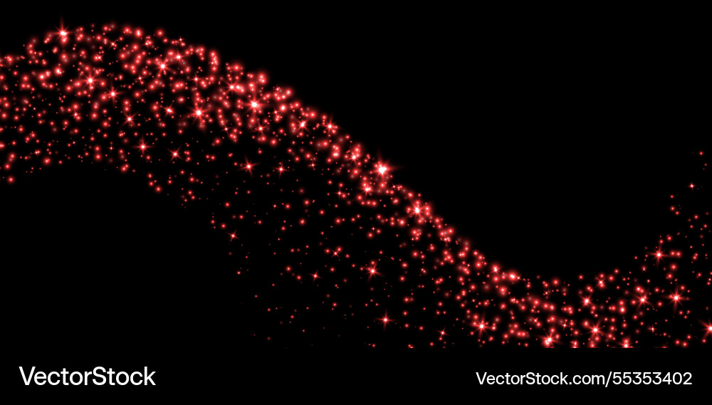Rote Sterne und funkelt magische Stern Staub Hintergrund