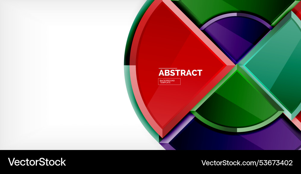 Triangle circles background Royalty Free Vector Image