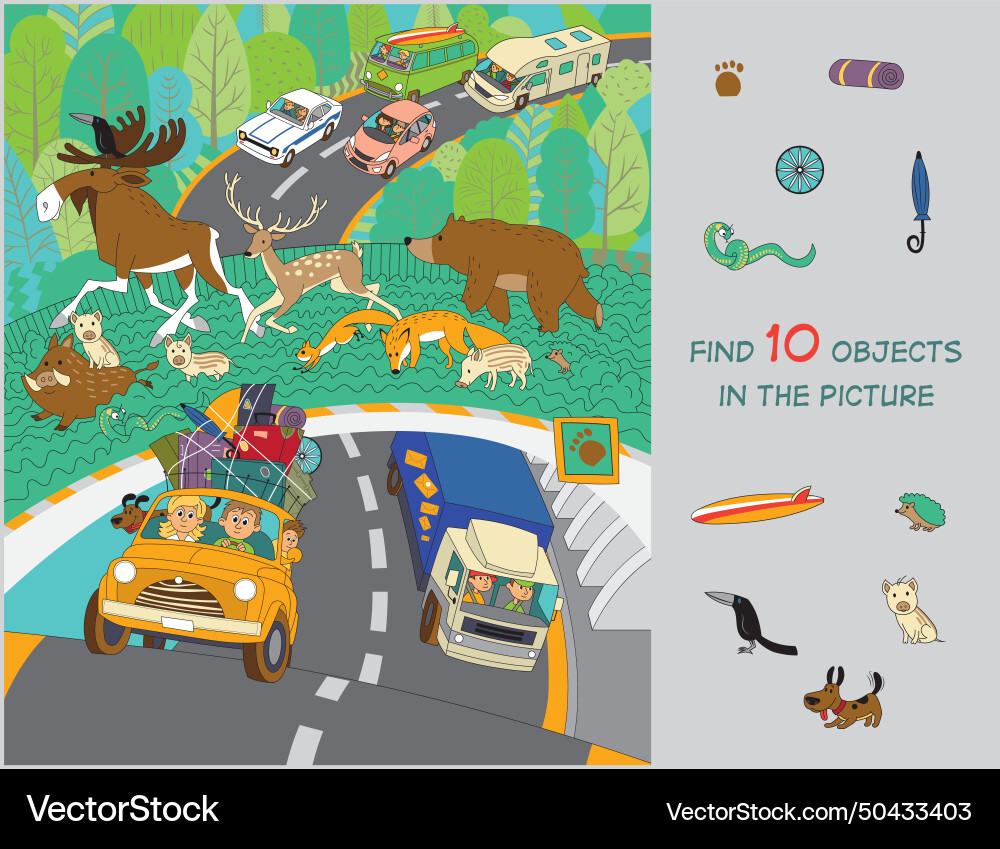 Animal bridge Royalty Free Vector Image - VectorStock