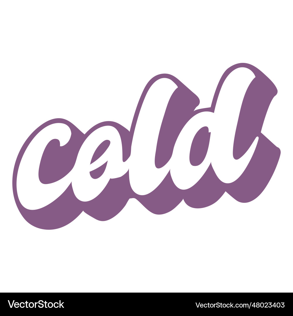 Cold Label Cutout - Ice & Food Royalty Free Vector Image