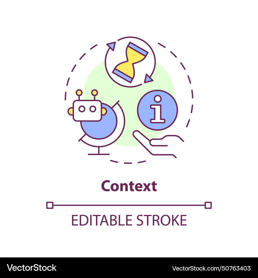 Context multi color concept icon Royalty Free Vector Image Context multi color concept icon Royalty Free Vector Image