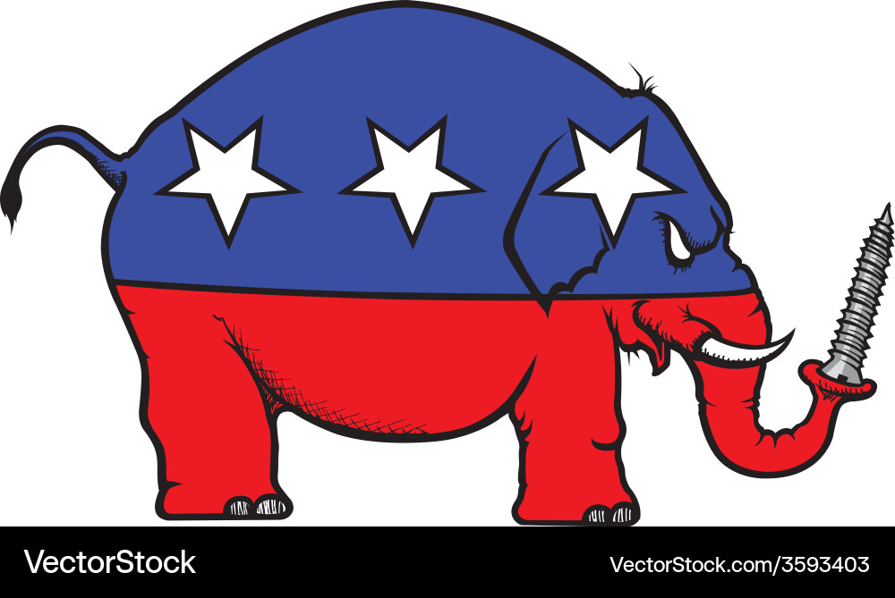 Gop elephant Royalty Free Vector Image - VectorStock